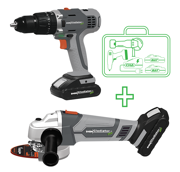 Combo taladro impacto TP 813 + Esmeril angular 18V AA815